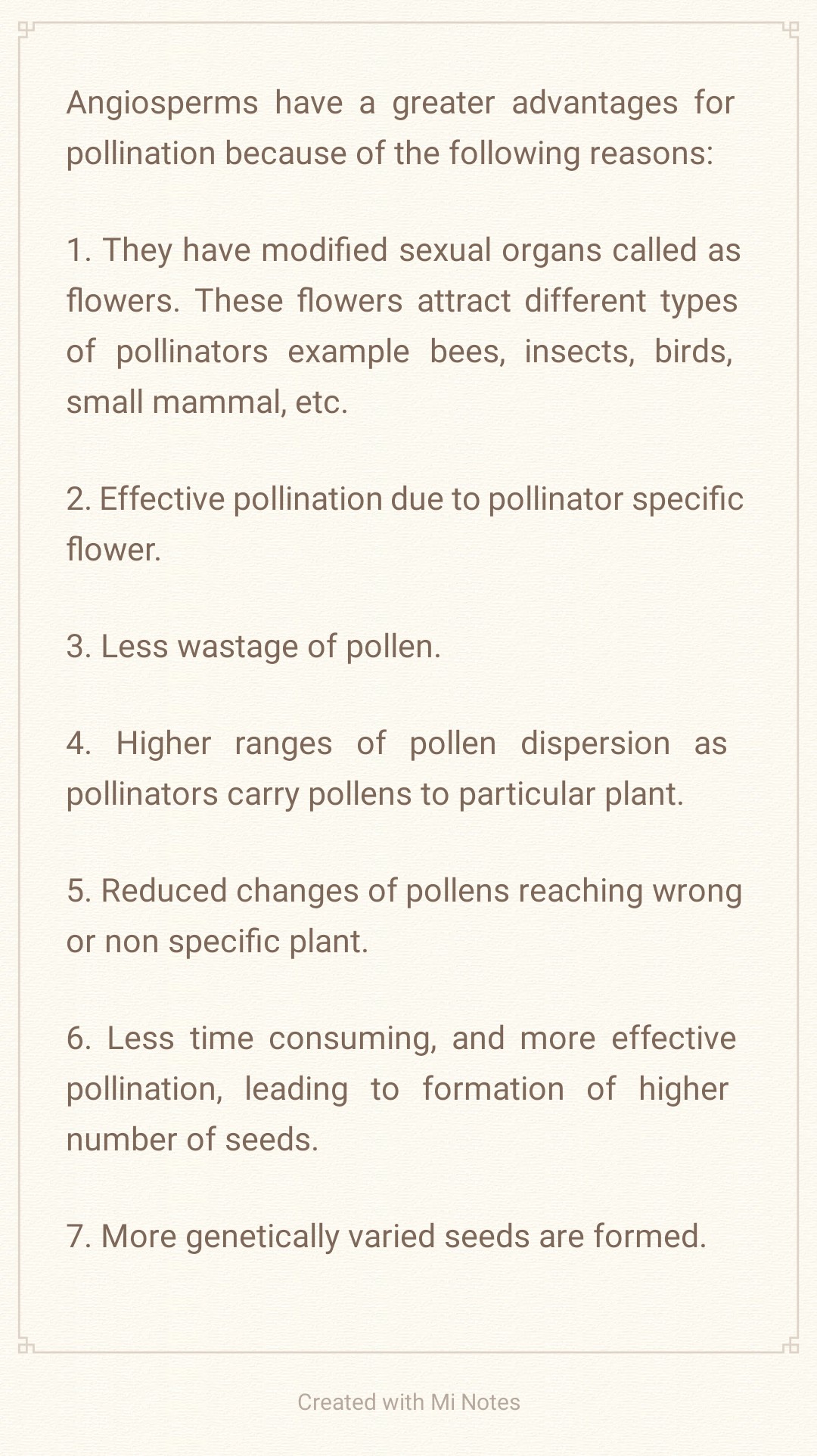List the advantages of pollination to angiosperm plant? - Find 5 Answers & Solutions | LearnPick ...