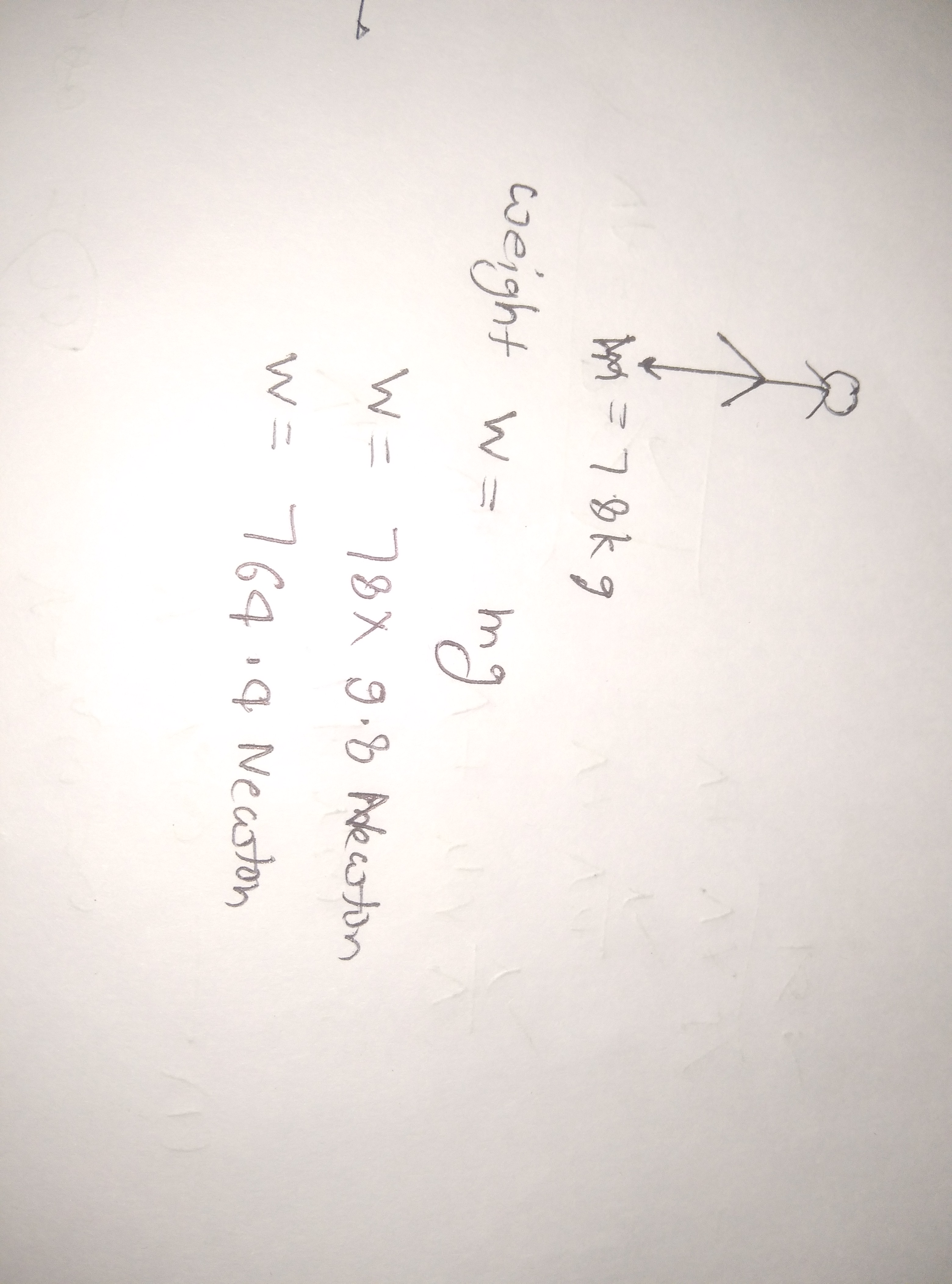 A student has a mass of 78kg on earth. What is his weight? - Find 16 ...