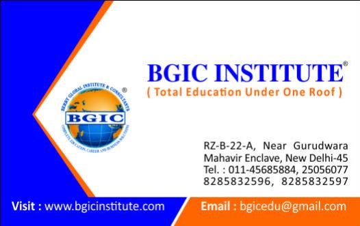BGIC Institute - Mahavir Enclave, Delhi - Basic Computer / Office Institute