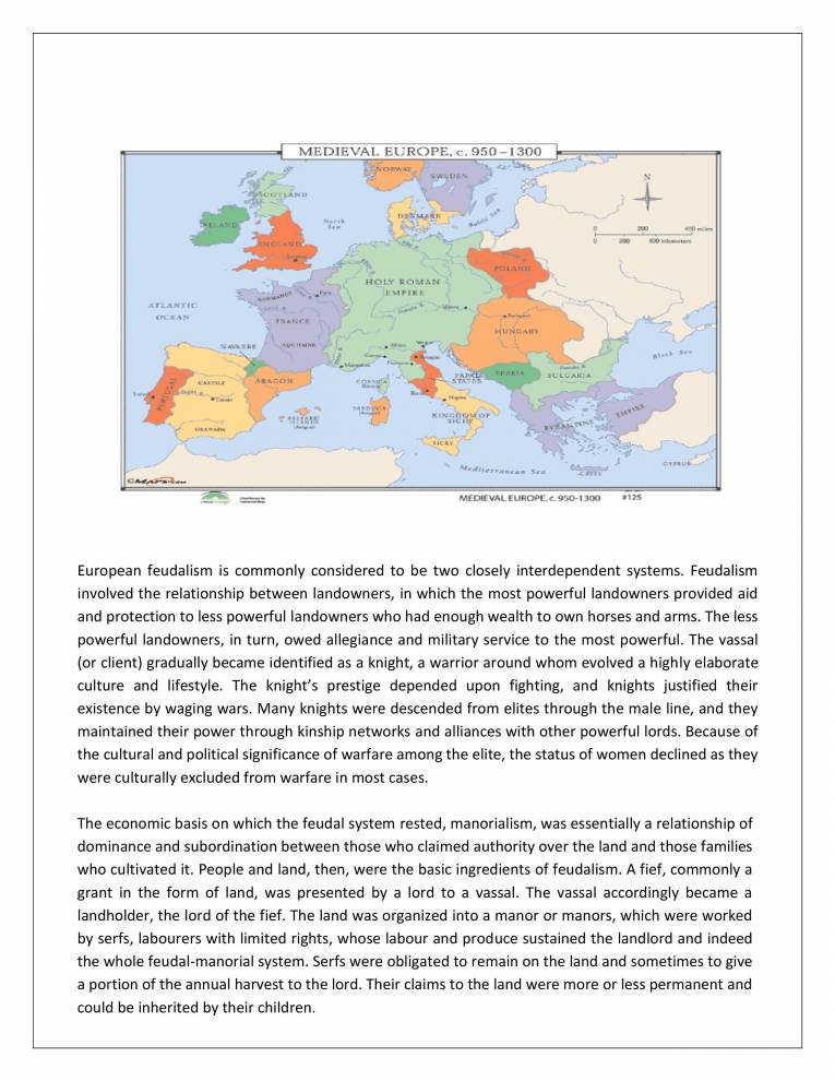 Europe Map 950 To 1300
