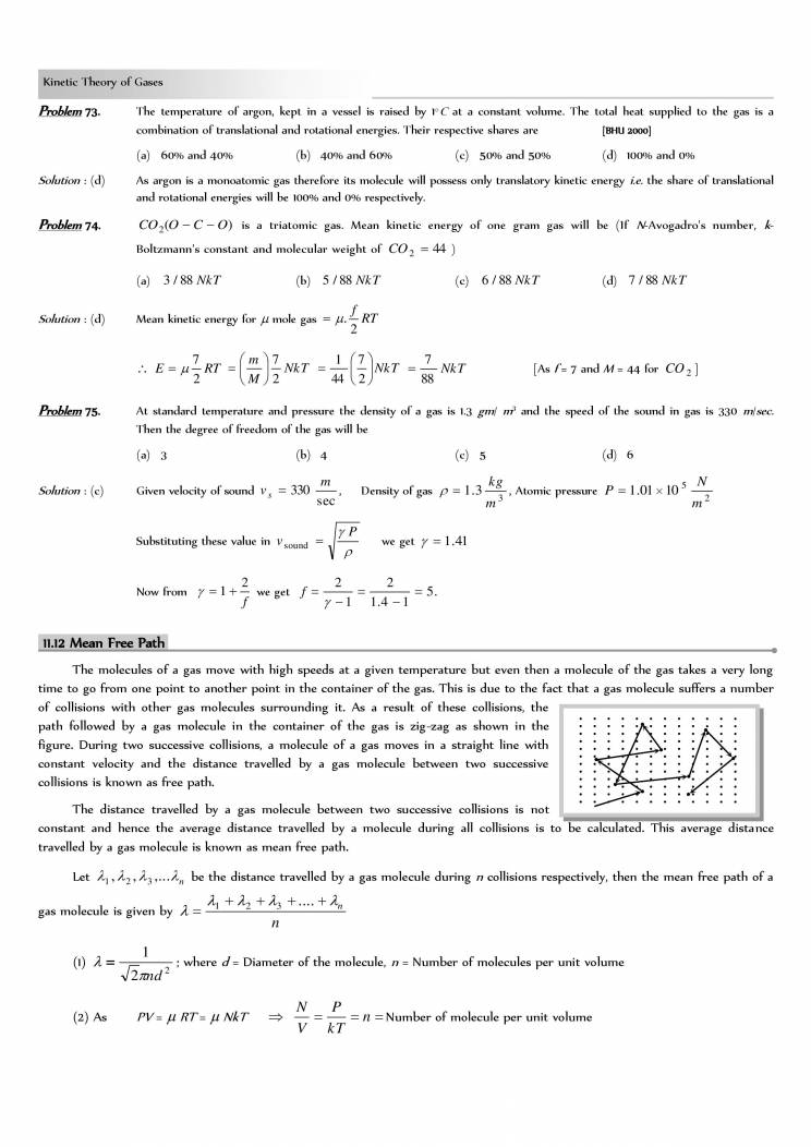 Kinetic Theory Of Gases - Notes - LearnPick India