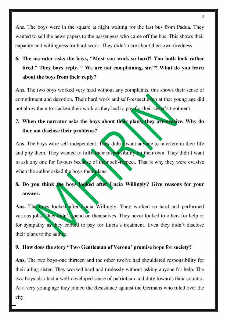 CLASS 1OTH CBSE ENGLISH NOTES - Notes - LearnPick India