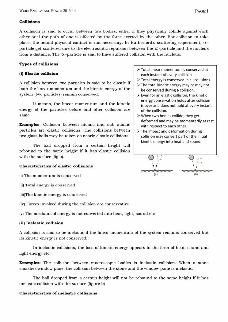Collision - Notes - LearnPick India