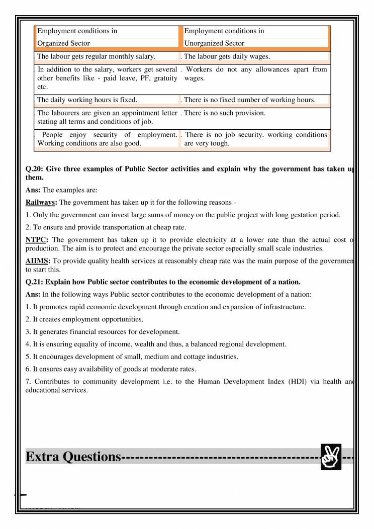 Economics Notes CBSE 10th Class - Notes - LearnPick India