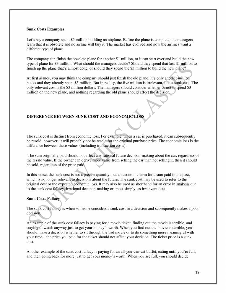 Cost Notes Lecture All Cost Curves Numerical Examples Theory - Notes ...