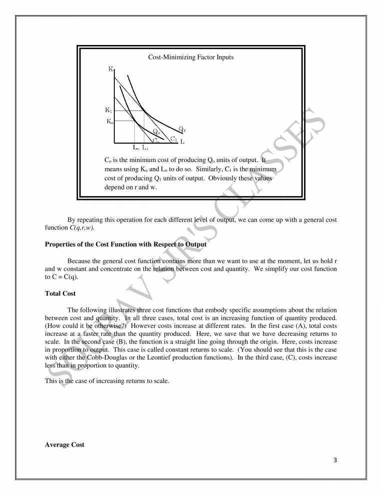 Cost Notes Lecture All Cost Curves Numerical Examples Theory - Notes ...