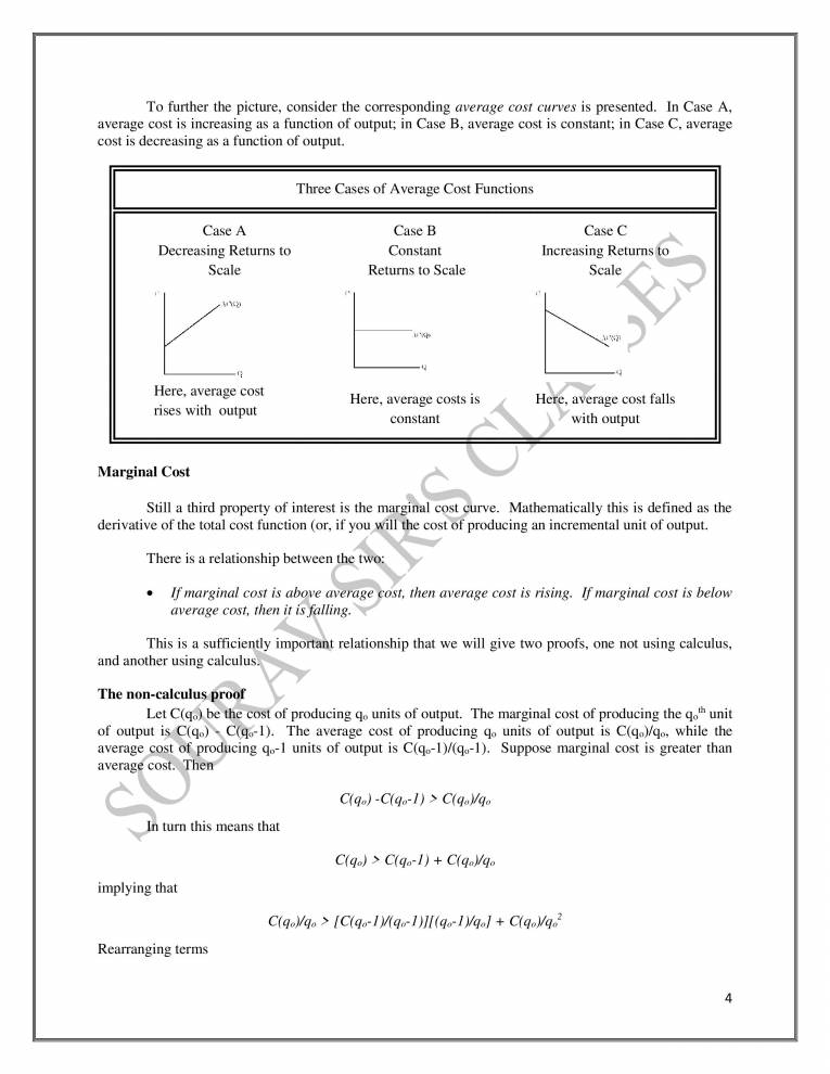 Cost Notes Lecture All Cost Curves Numerical Examples Theory - Notes ...