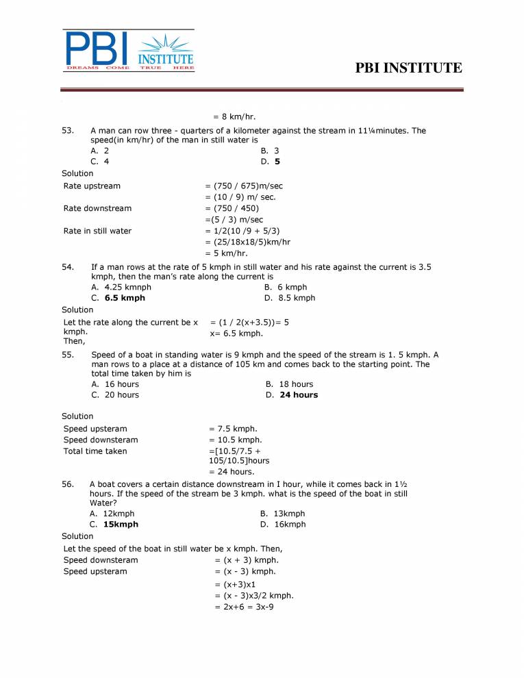 Math Topic - Speed, Distance & Time - Notes - LearnPick India