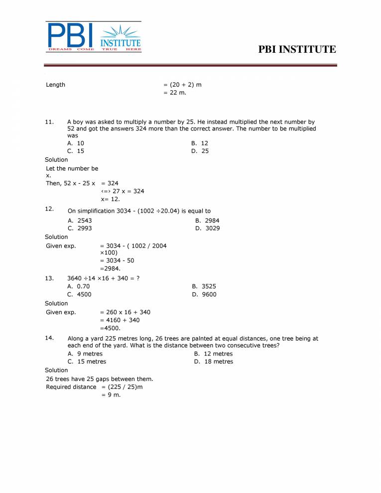 Math Topic - Simplification - Notes - LearnPick India