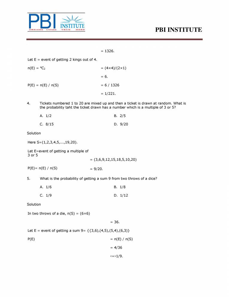 Math Topic - Probability - Notes - LearnPick India