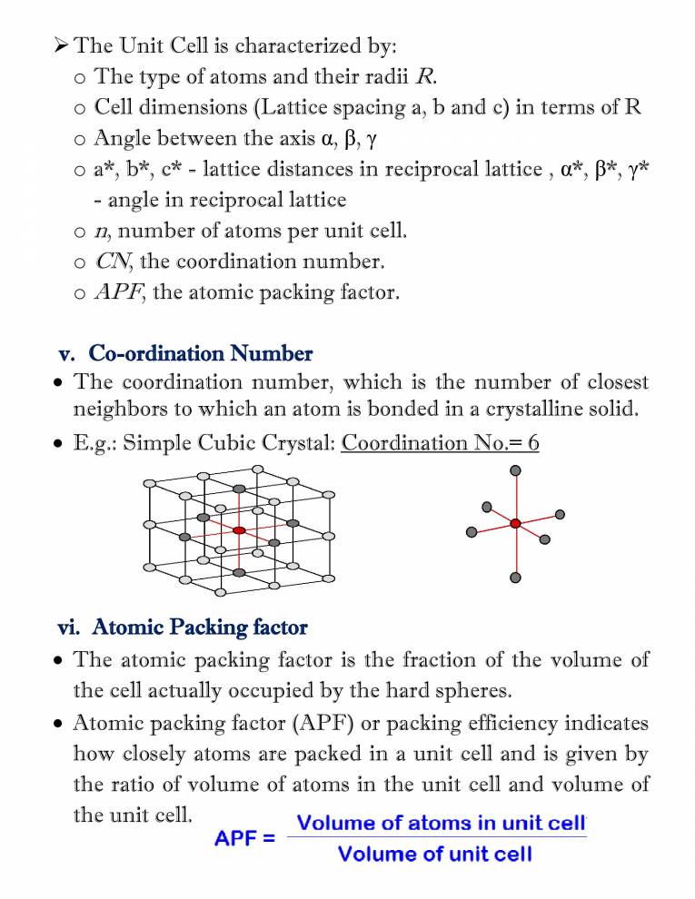 MATERIAL SCIENCE (SOLID STATE) - Notes - LearnPick India