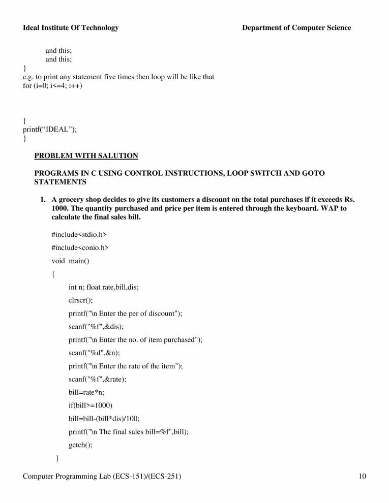 Familiarization With Computer And The Environment And Execution Of ...