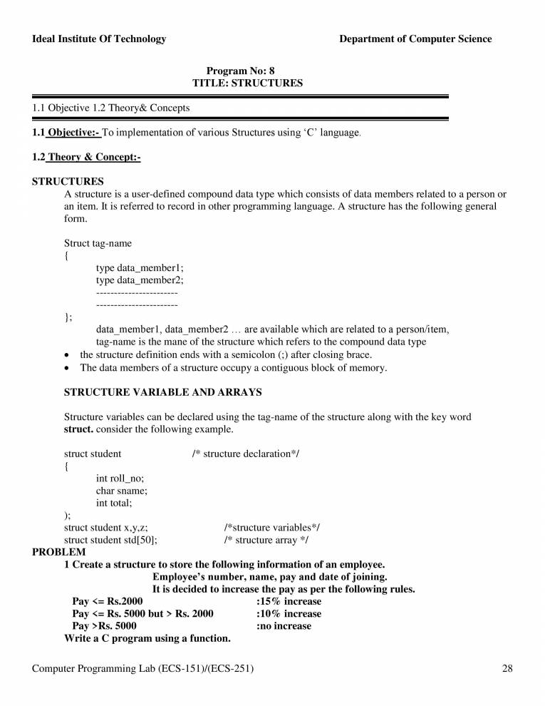 Familiarization With Computer And The Environment And Execution Of ...
