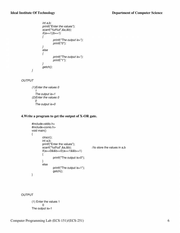 Familiarization With Computer And The Environment And Execution Of ...
