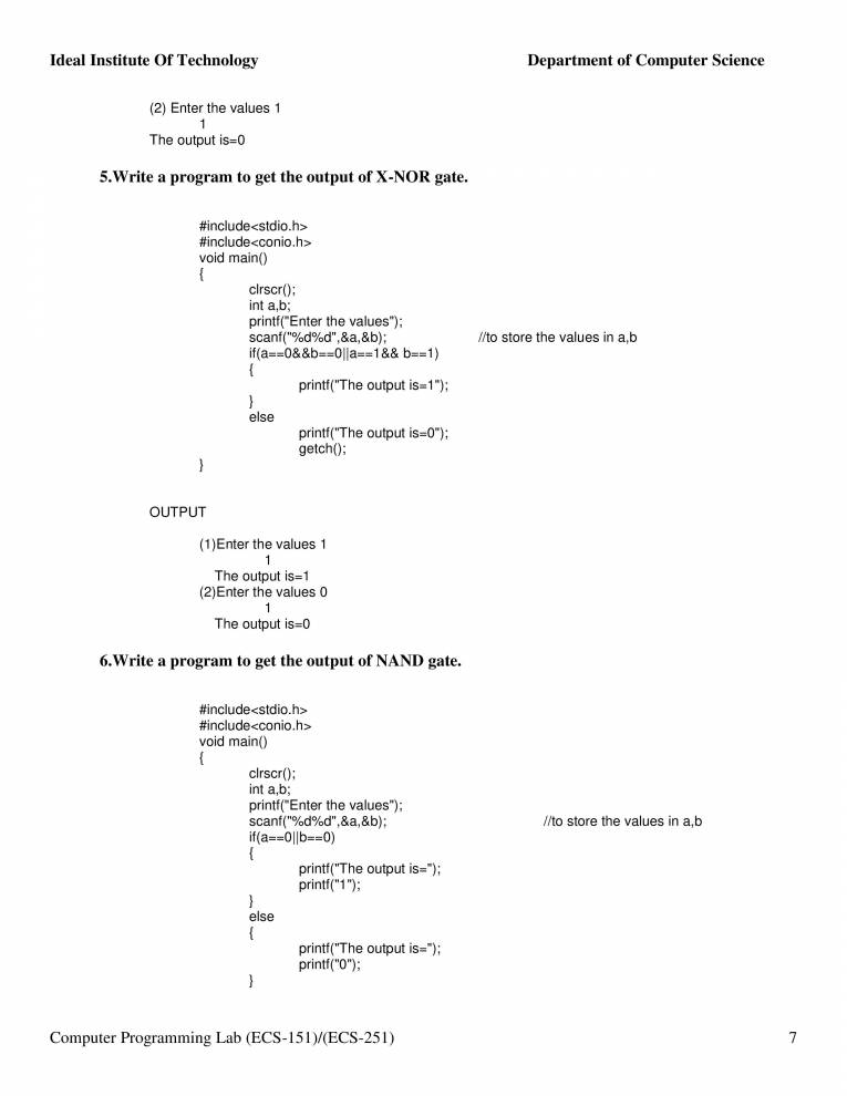 Familiarization With Computer And The Environment And Execution Of ...