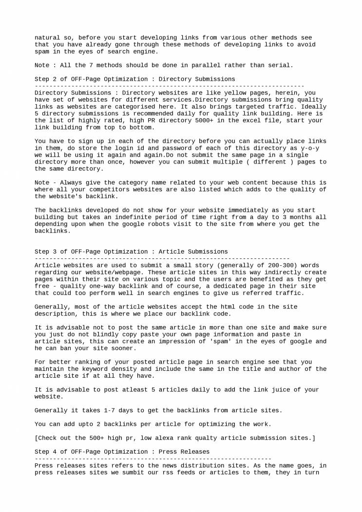 SEO Notes - Notes - LearnPick India