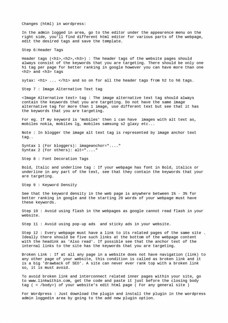 SEO Notes - Notes - LearnPick India