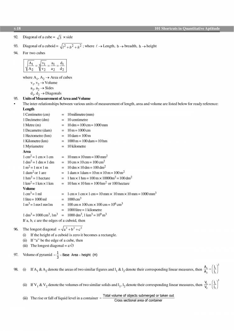 101 Maths Formulae - Notes - LearnPick India