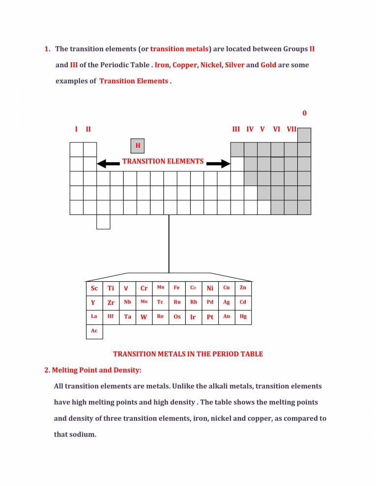 Periodic Table And Classification - Notes - LearnPick India