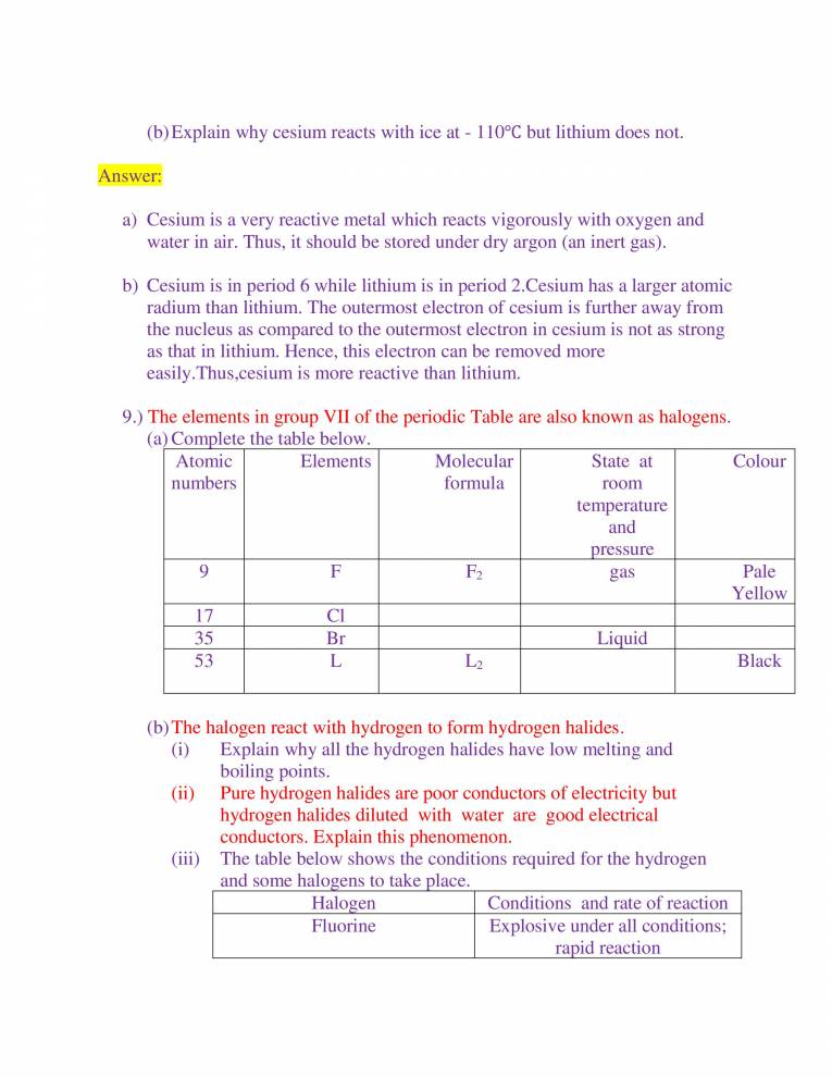 Periodic Table And Classification - Notes - LearnPick India