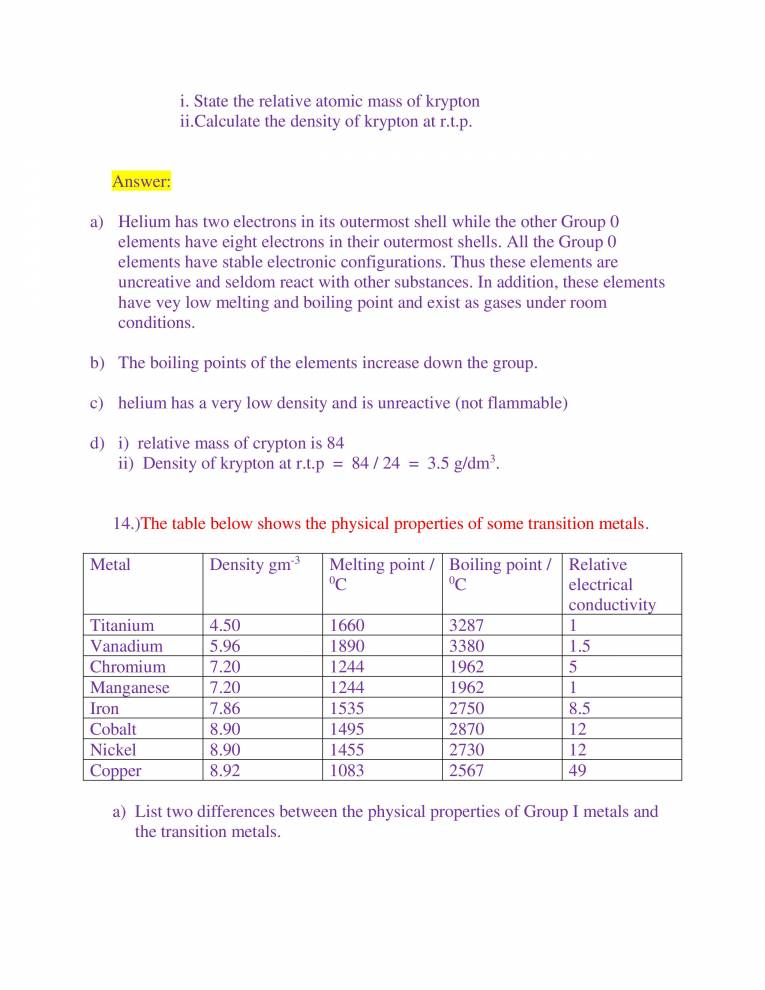 Periodic Table And Classification - Notes - LearnPick India