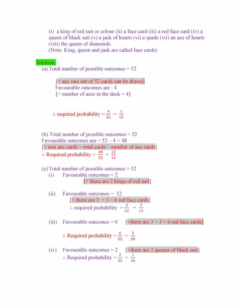 Probability Notes With Summary - Notes - LearnPick India