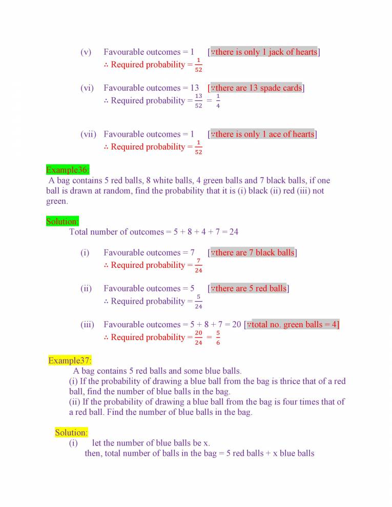 Probability Notes With Summary - Notes - LearnPick India