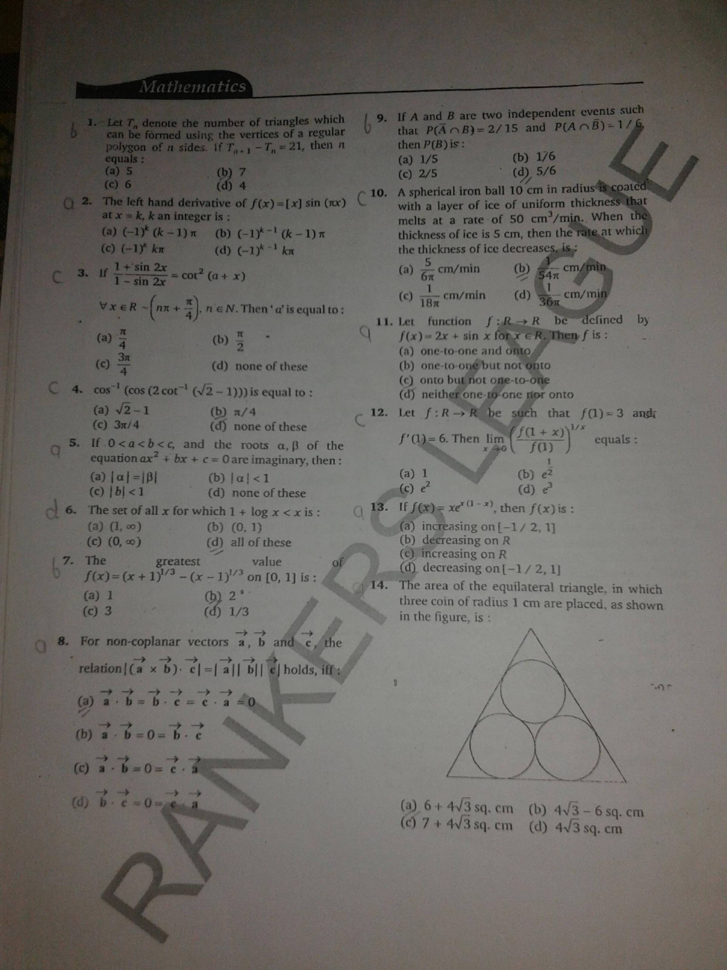 AIEEE Series - Notes - LearnPick India