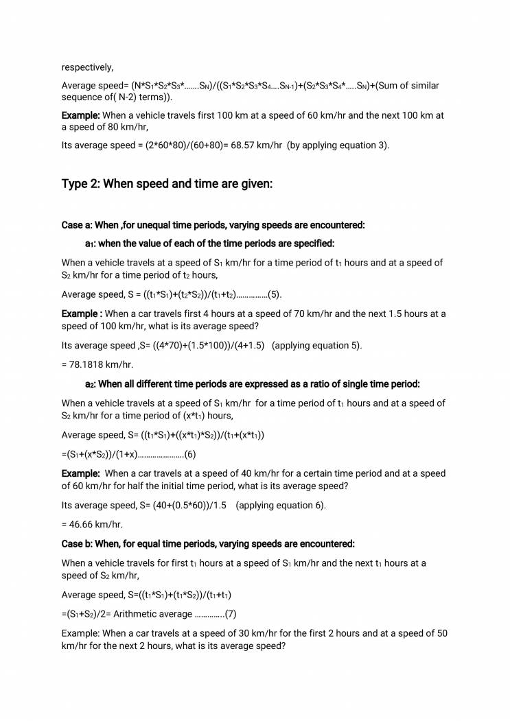 Relative Speed - Notes - LearnPick India