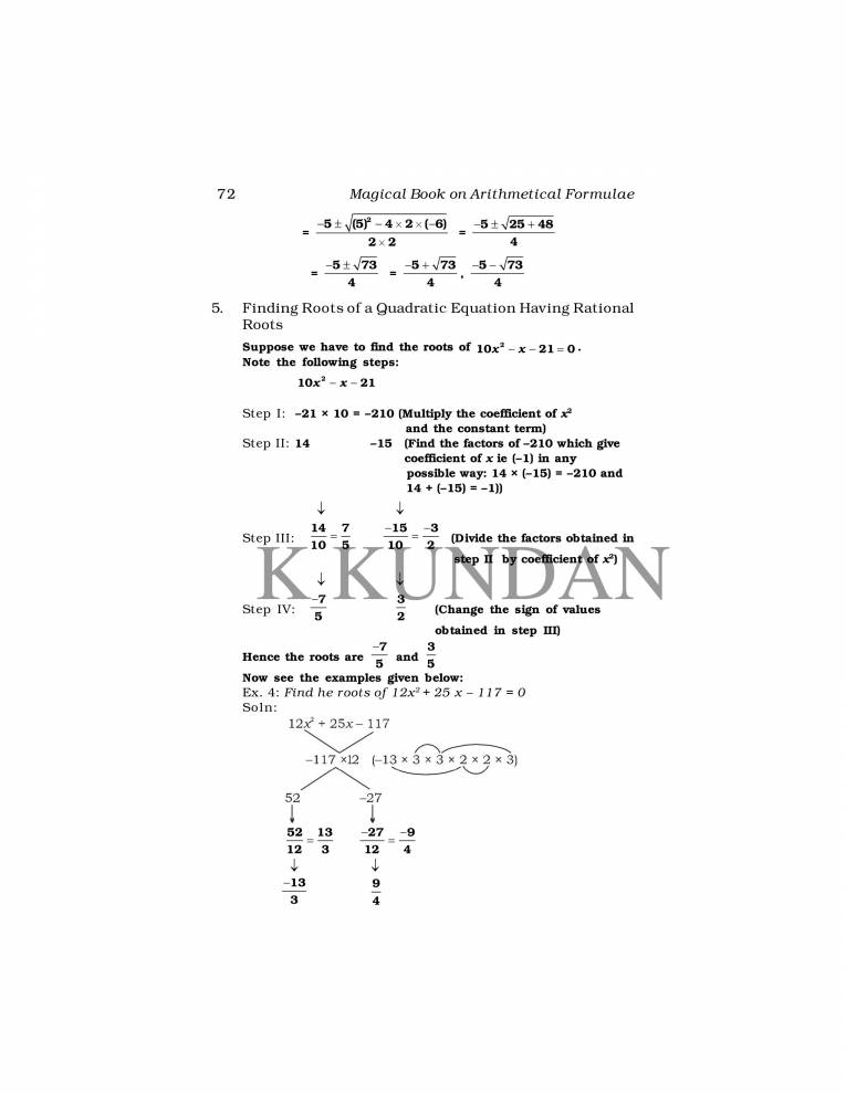 Quadratic Equation - Notes - LearnPick India
