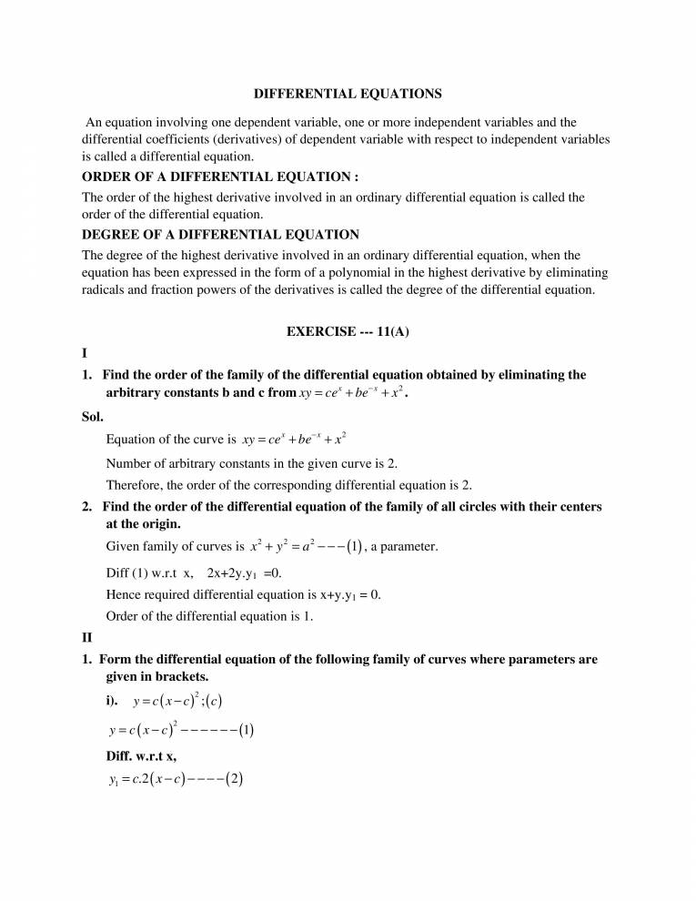 Engineering Mathematics - Notes - LearnPick India