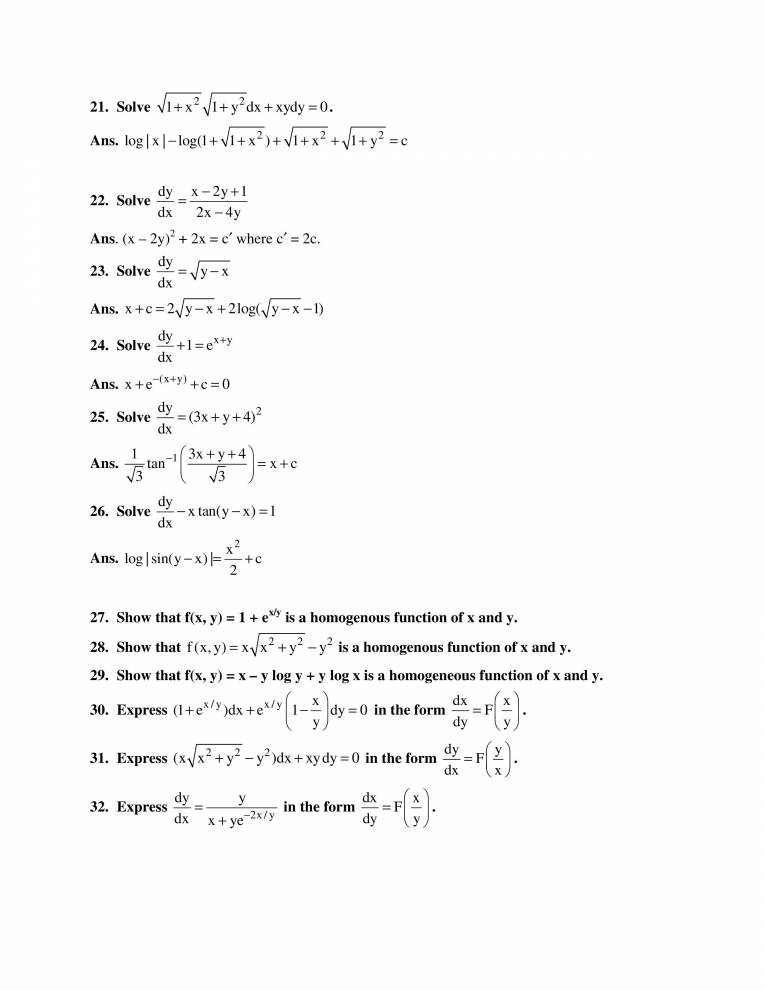 Engineering Mathematics - Notes - LearnPick India