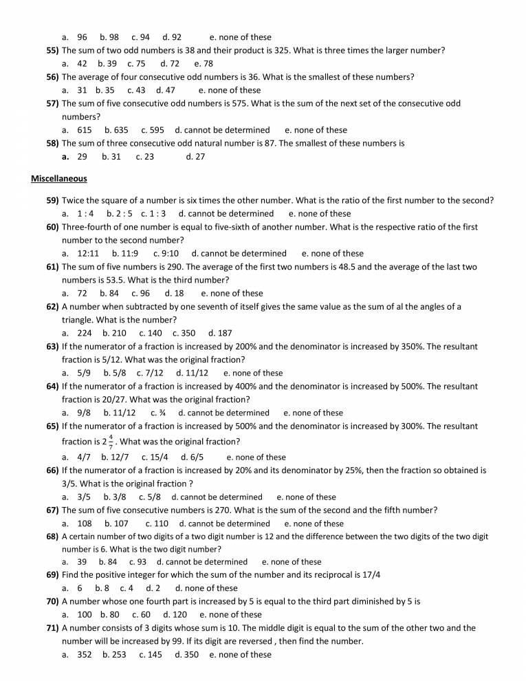 Quantitative Aptitude - Number System - Notes - LearnPick India