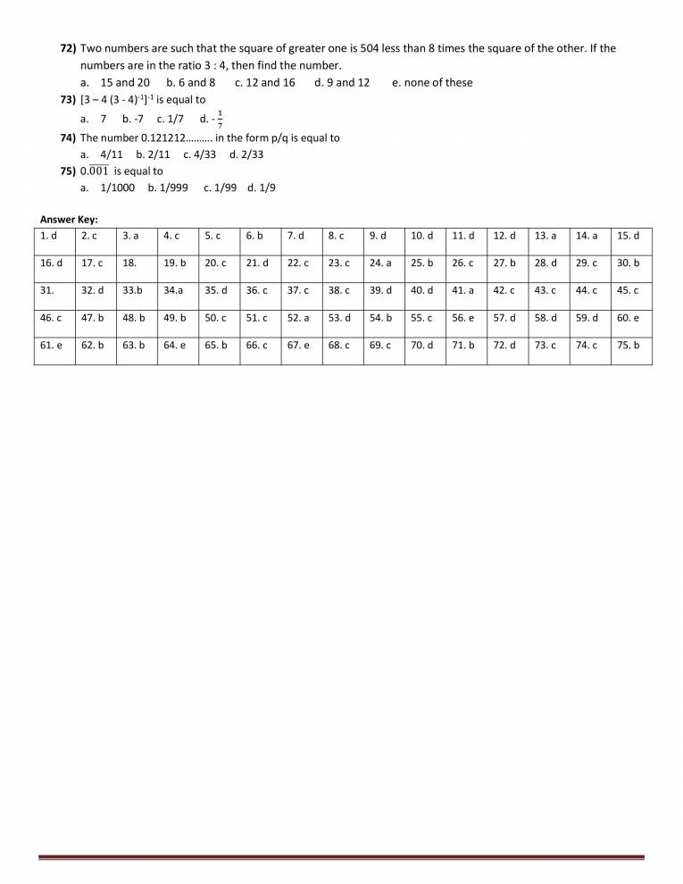 Quantitative Aptitude - Number System - Notes - LearnPick India