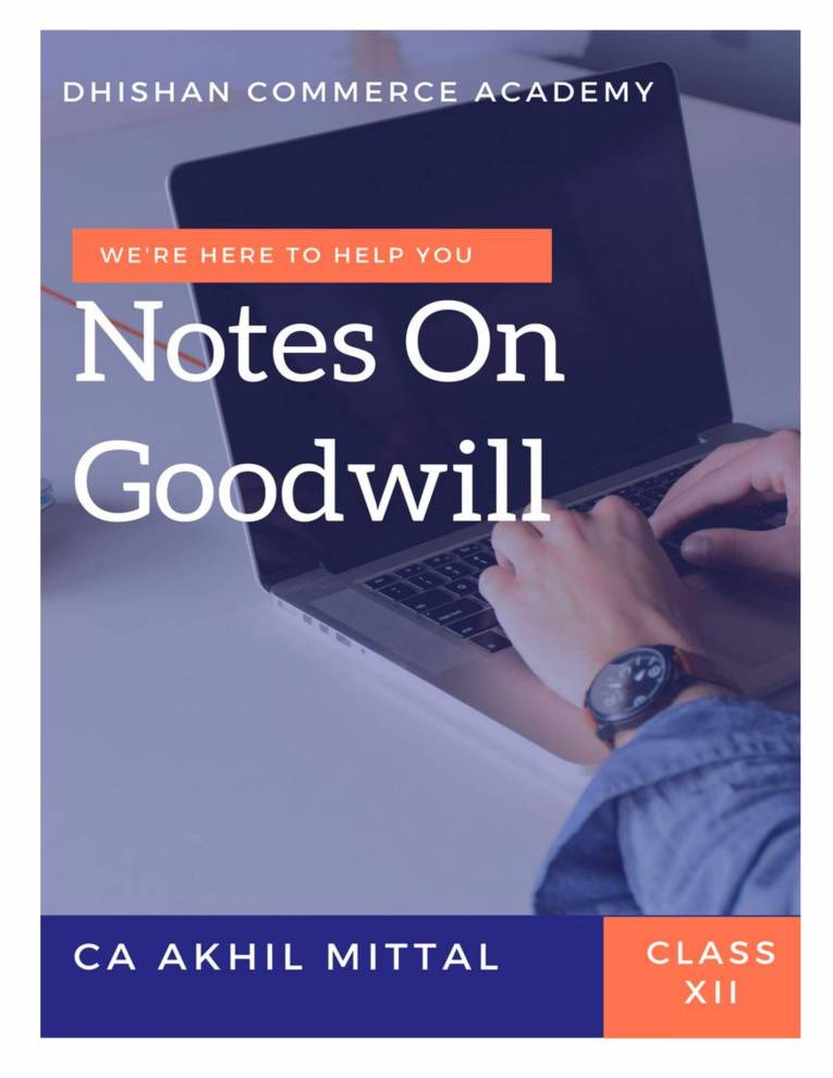 Goodwill Chapter Class XII - Notes - LearnPick India
