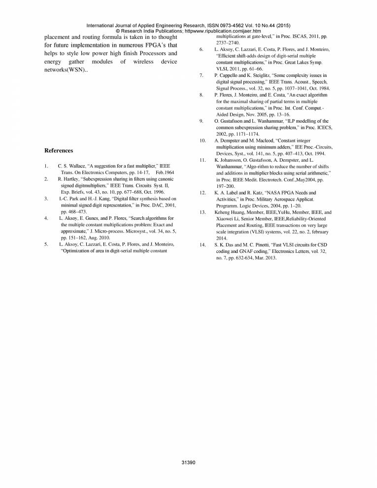 Lattice Based Multiplier For WSN Applications For ECC - Notes ...