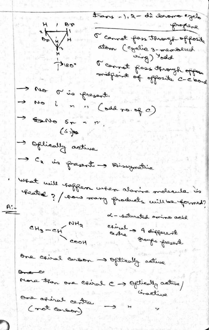 Stereochemistry - Notes - LearnPick India
