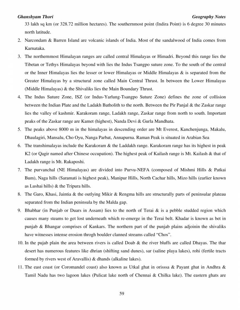 Geography - Notes - LearnPick India