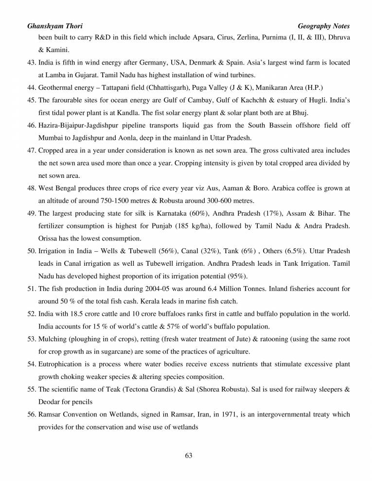 Geography - Notes - LearnPick India