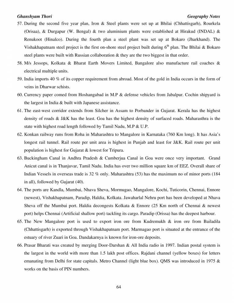 Geography - Notes - LearnPick India