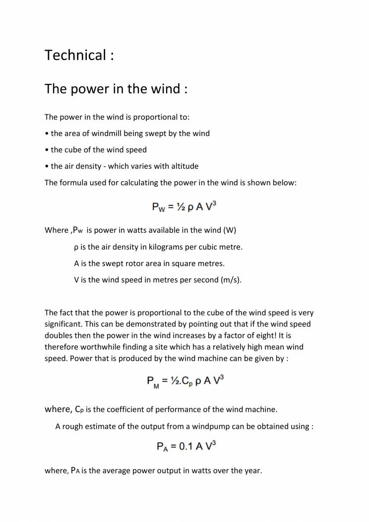 Wind Based Water Pump - Notes - LearnPick India