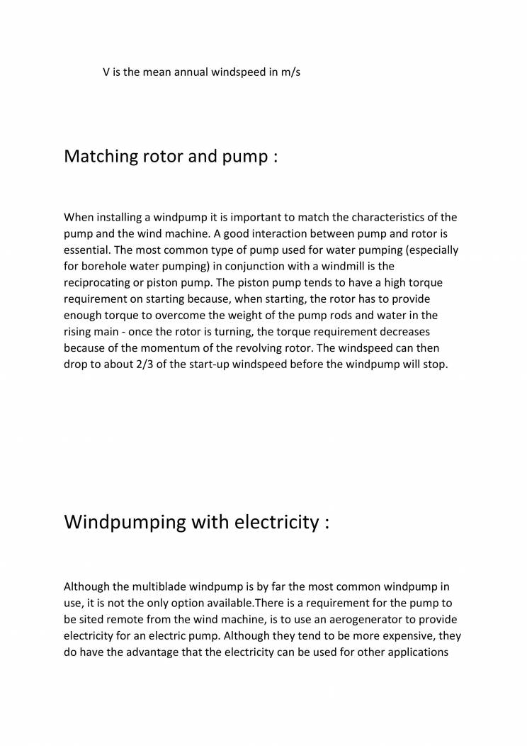 Wind Based Water Pump - Notes - LearnPick India