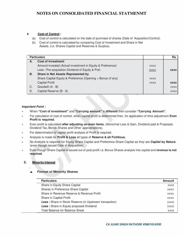 Consolidated Financial Statement - Notes - LearnPick India