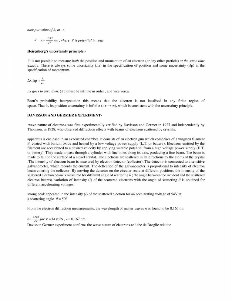 Dual Nature Of Radiation Class 12 Physics Notes - Notes - LearnPick India
