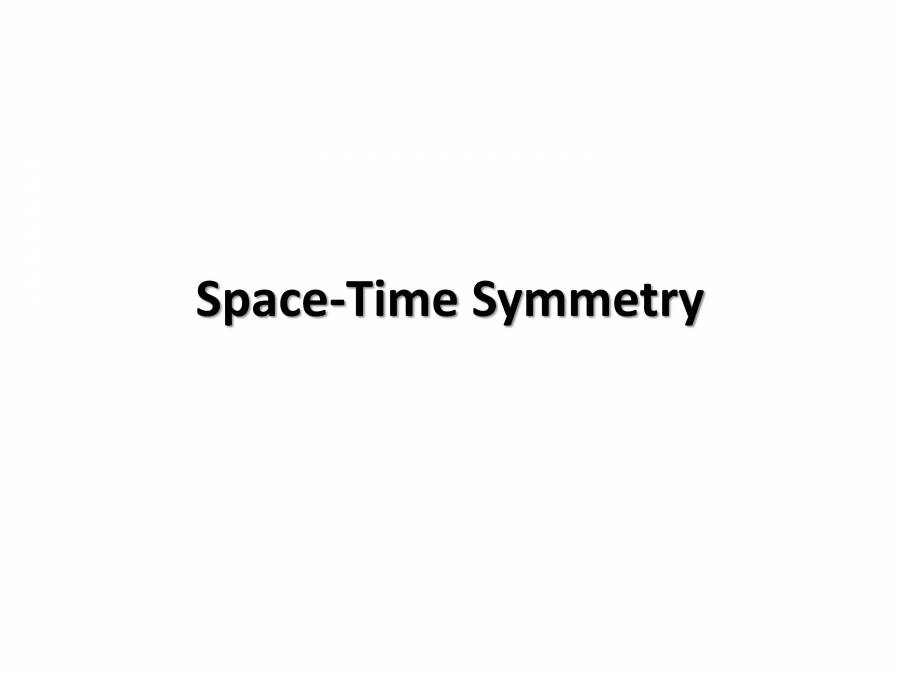Space-Time Symmetry - Notes - LearnPick India