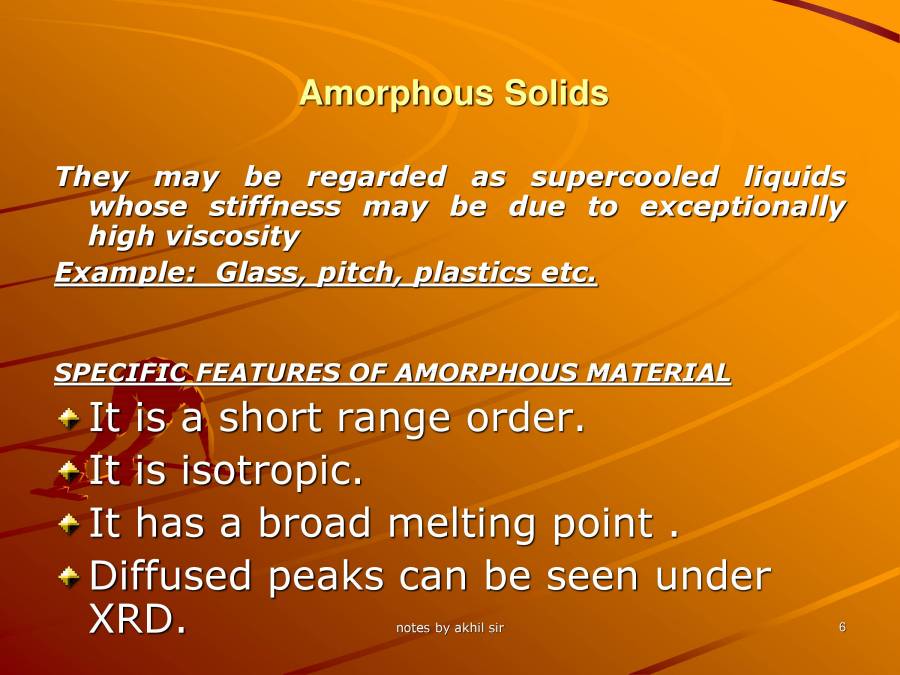 Crystalline & Amorphous Solids - Notes - LearnPick India