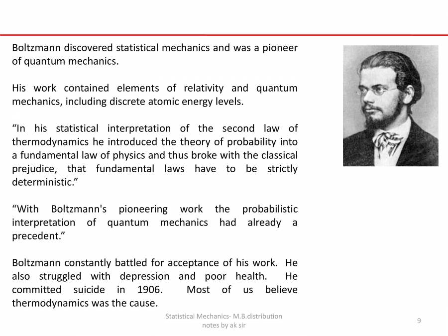 Maxwell Boltzmann (M.B) Distribution - Notes - LearnPick India