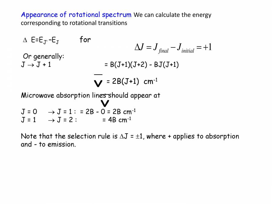 Rotational Spectroscopy - Notes - LearnPick India