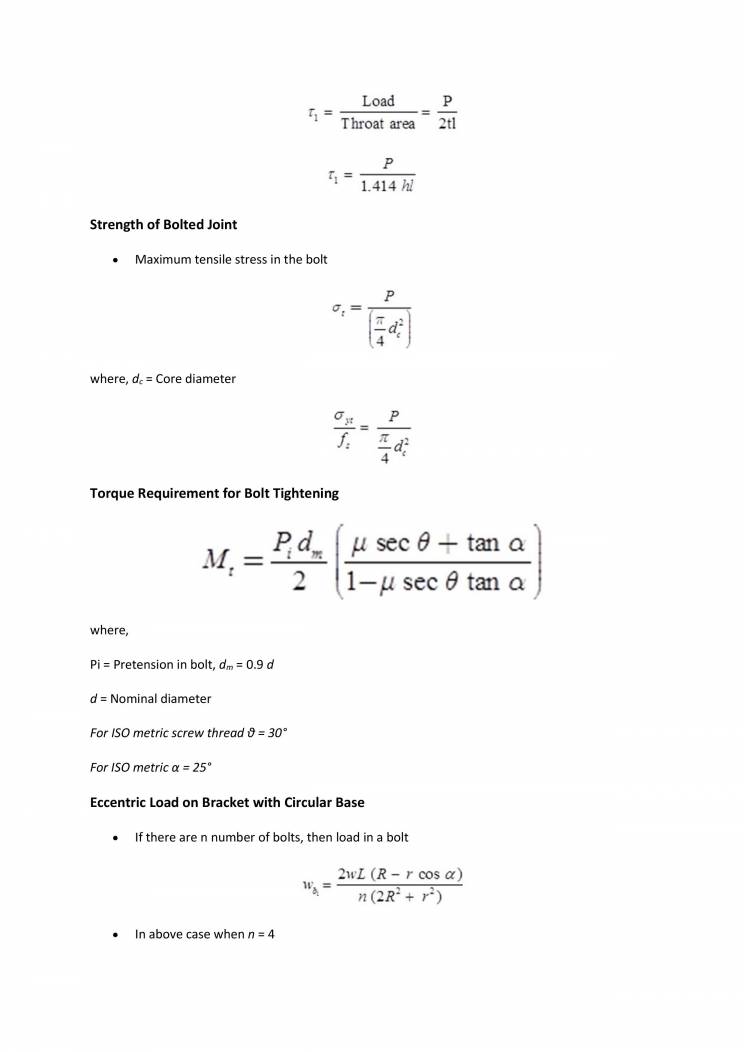Short Note On Machine Design - Notes - LearnPick India