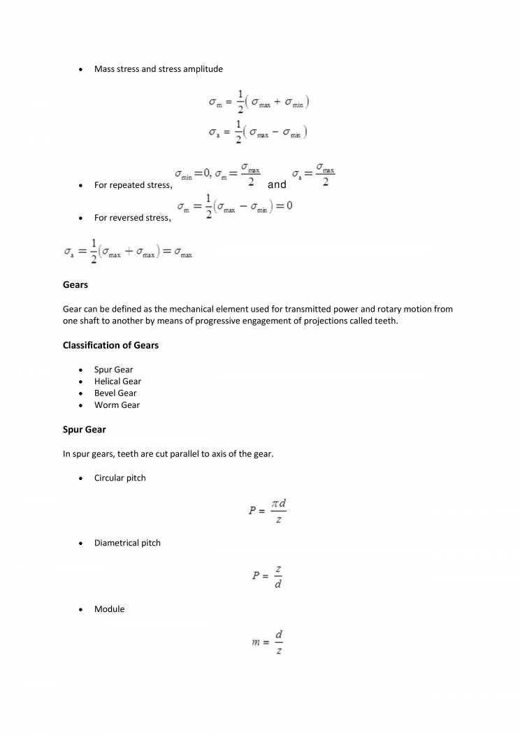 Short Note On Machine Design - Notes - LearnPick India